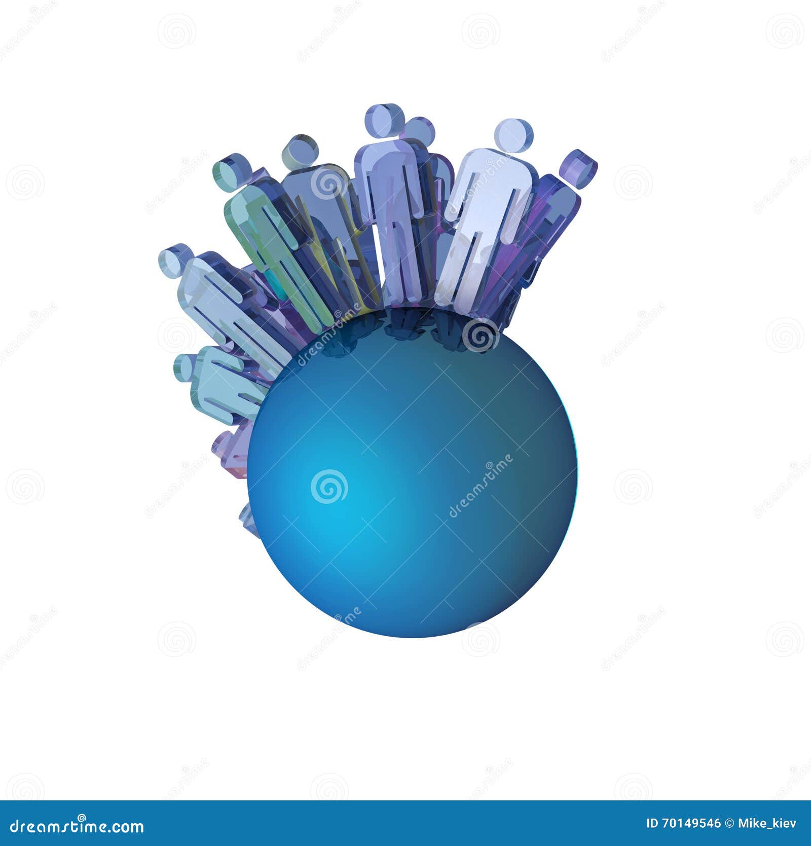 Teamwork around the world stock illustration. Illustration of group ...