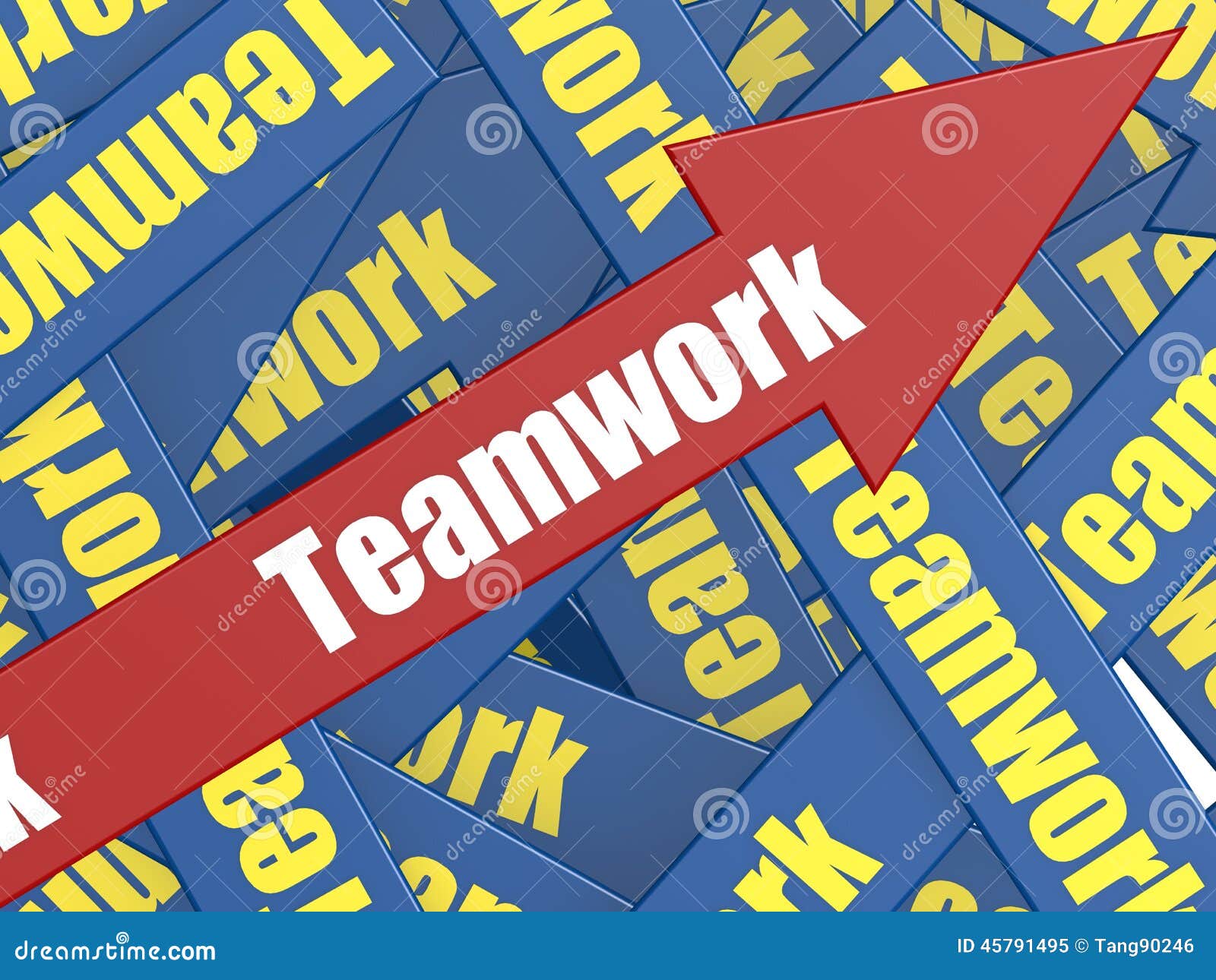 Teamwork arrow stock illustration. Illustration of education - 45791495
