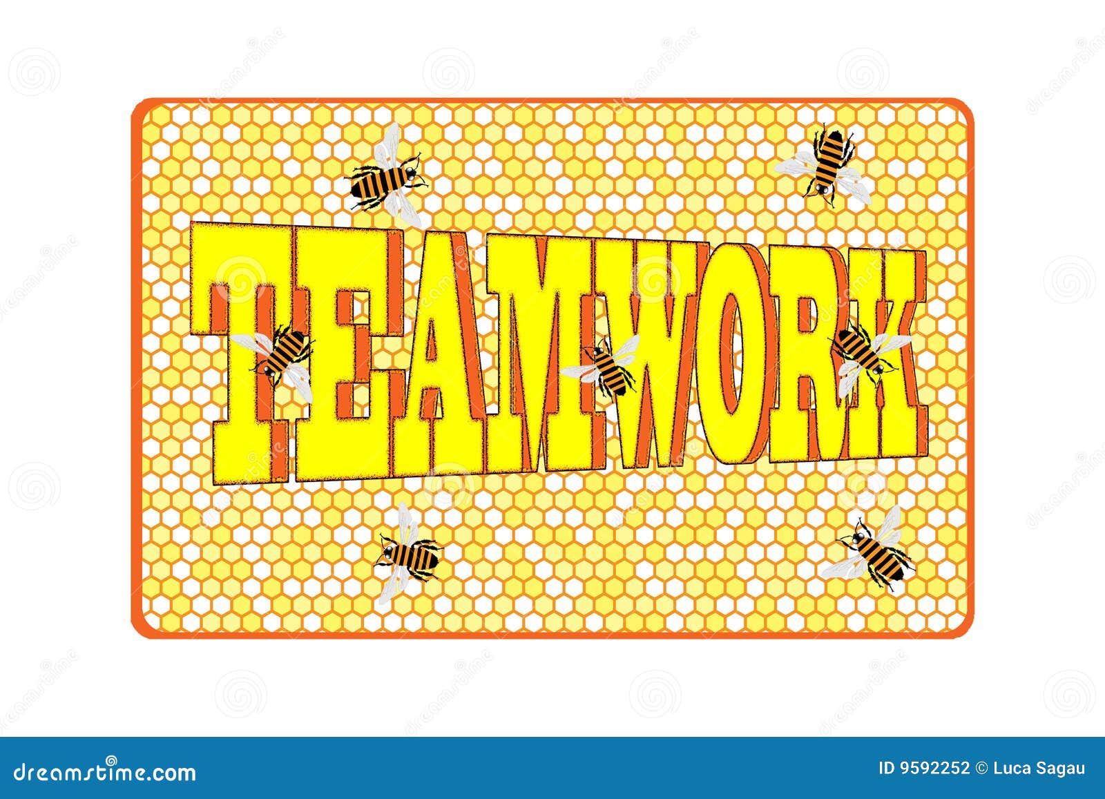 Teamwork Bees Stock Photography - Image: 9592252
