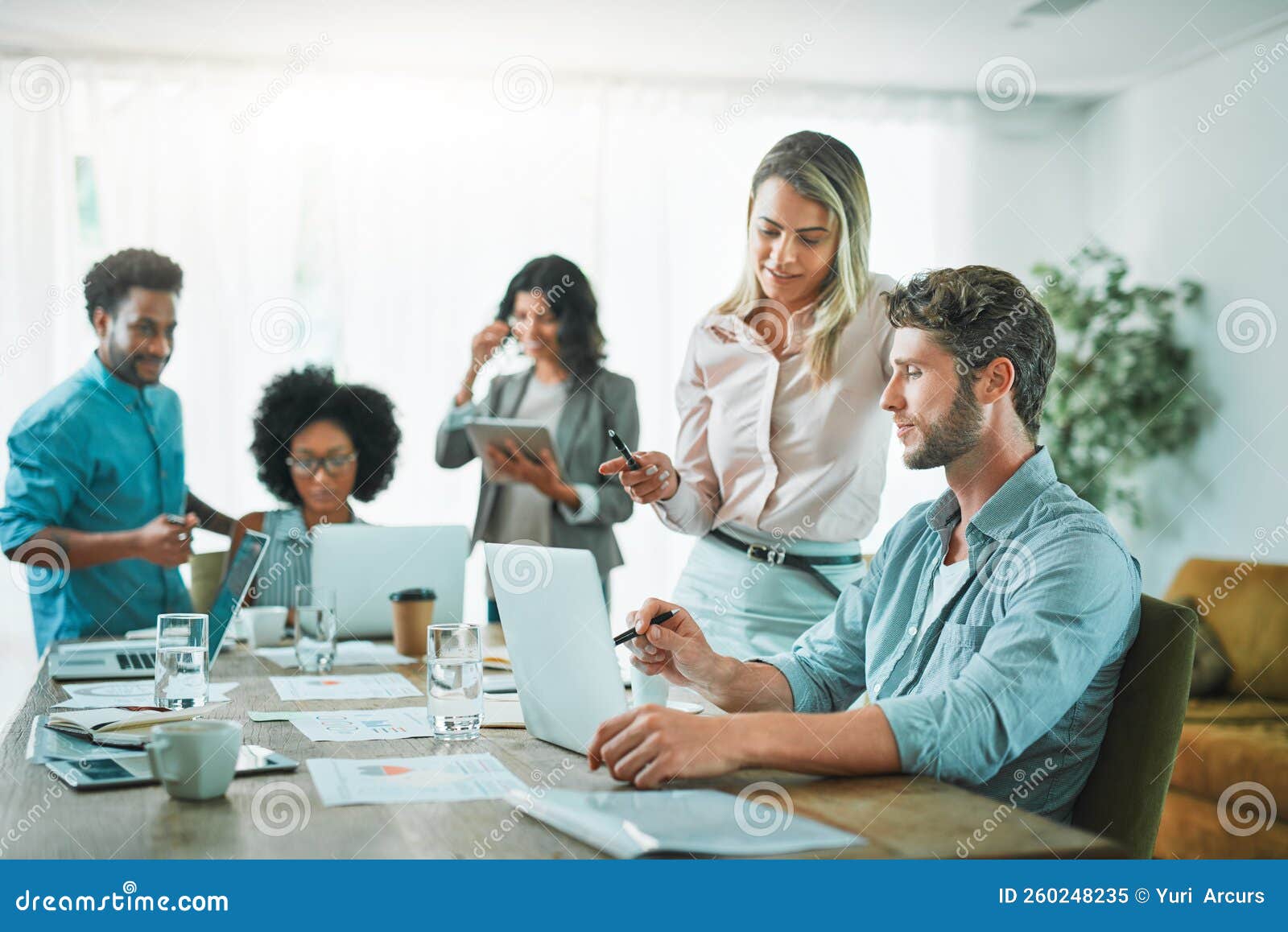 Teamwork is always Better. Young Designers Working in a Modern Office ...