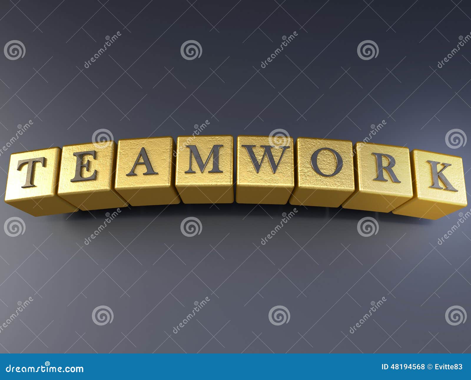 Teamwork On Blocks Stock Photo | CartoonDealer.com #48194568