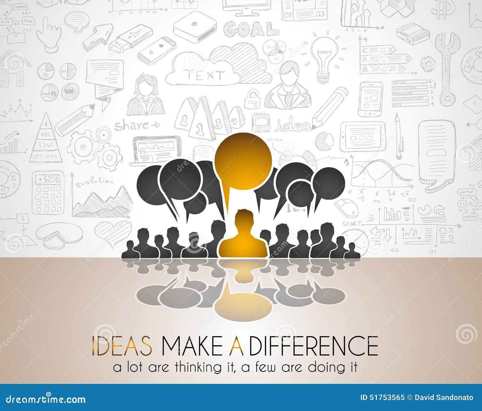 Teamwork Brainstorming Communication Concept Art. Cartoon Vector ...