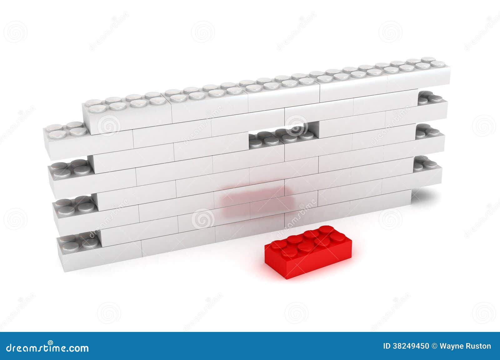 Teamwork Bricks stock illustration. Illustration of blue - 38249450