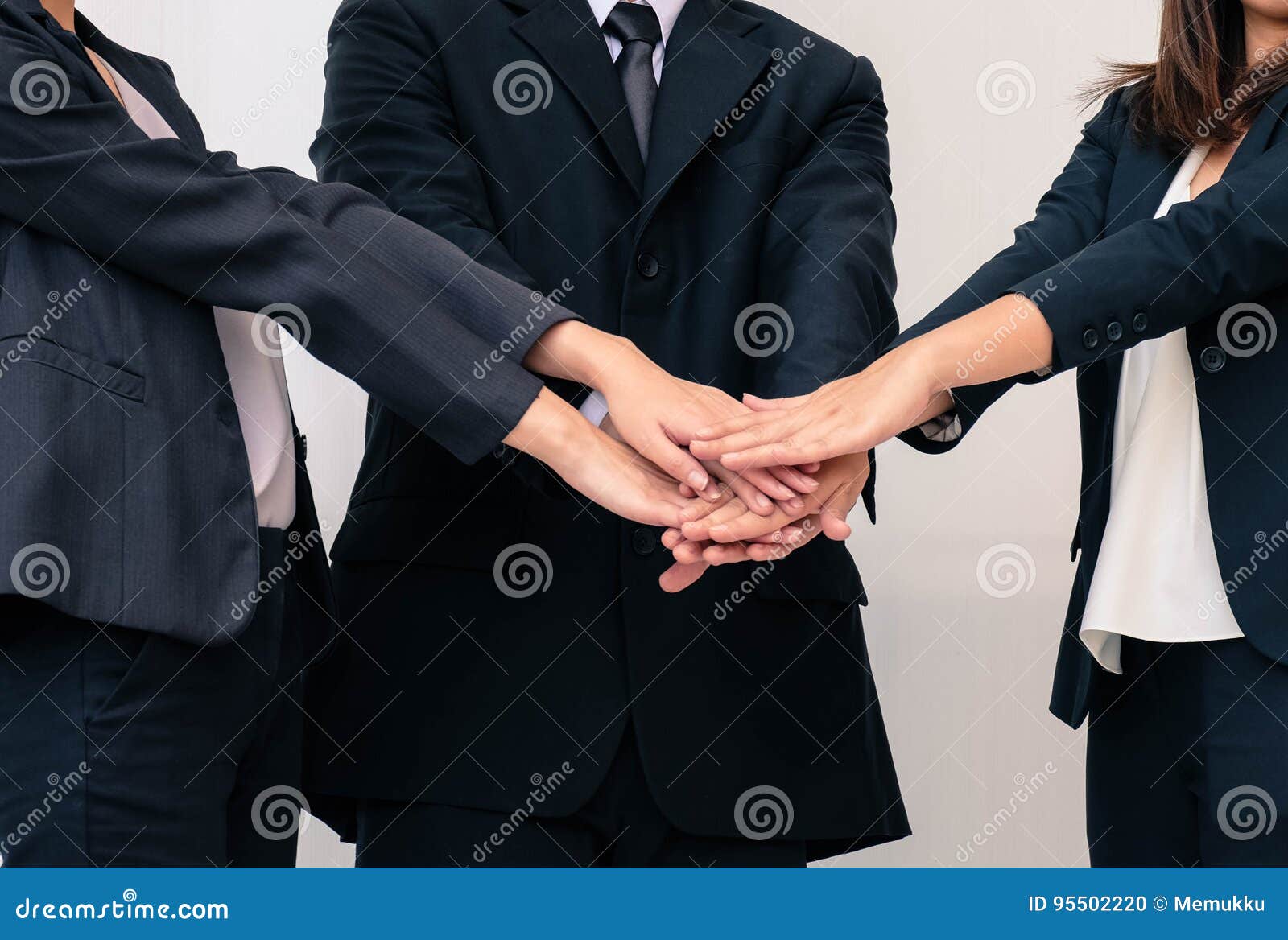 Teamwork, Business Concept Joining Hands Stock Photo - Image of support ...