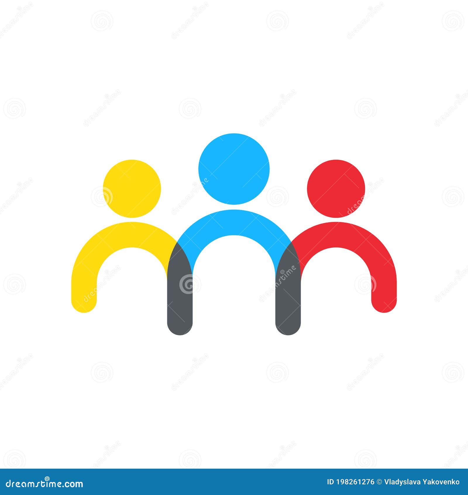 Teamwork Business Concept. People Group. Team Symbol. Vector EPS 10 ...