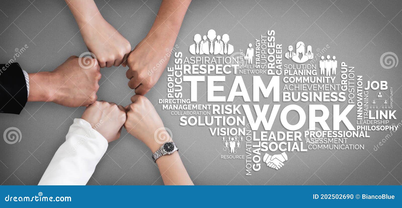 Teamwork and Business Human Resources Concept Stock Photo - Image of ...