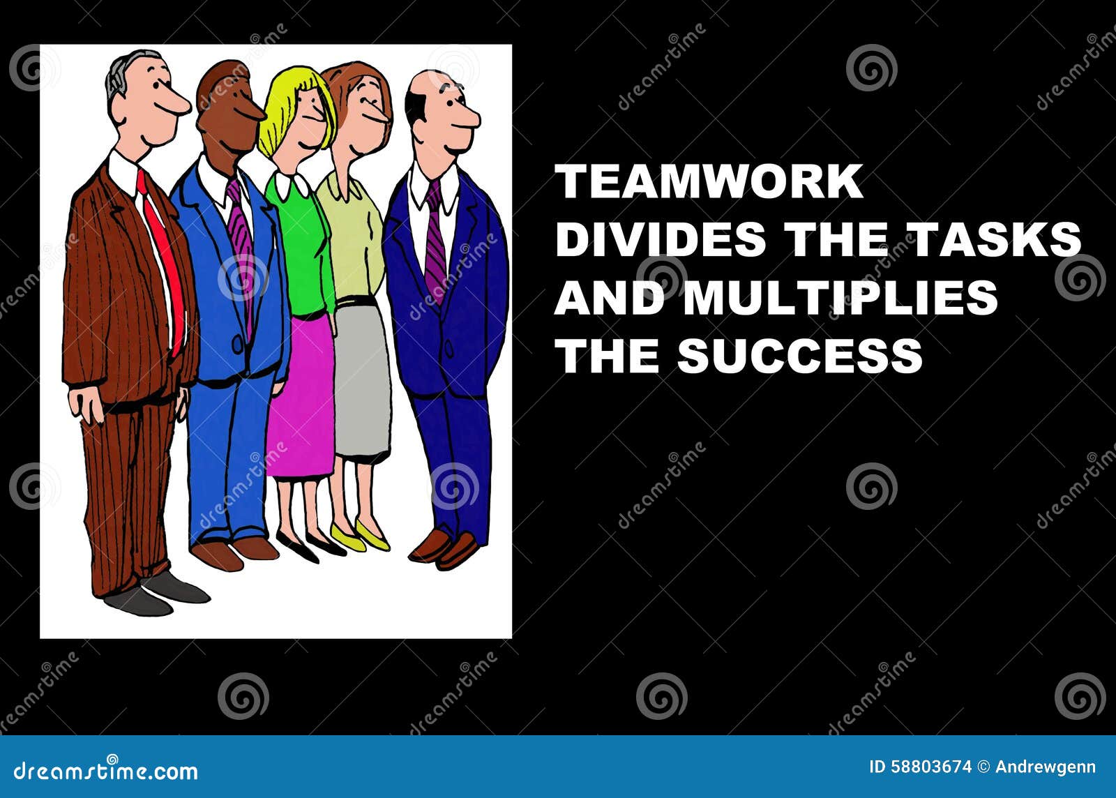 Teamwork Divides The Task And Multiplies The Success. Royalty-Free ... Teamwork Divides The Task And Multiplies The Success. Royalty-Free ...