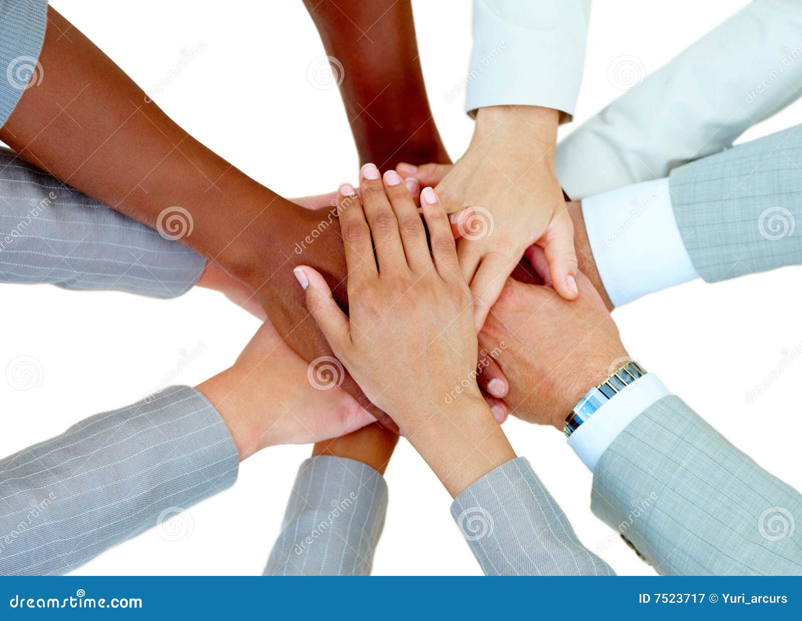 Teamwork - Business Peoples Hands Showing Unity Stock Image - Image of ...