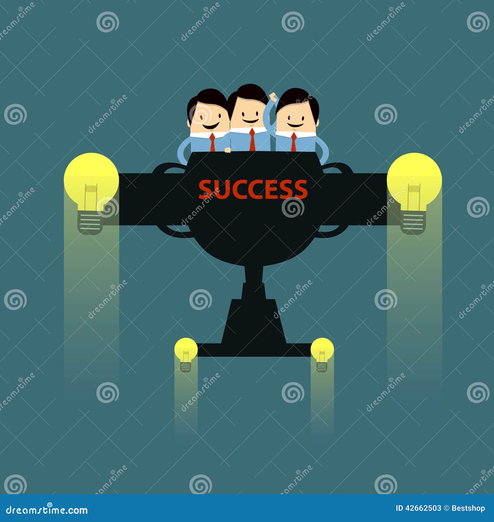 Teamwork stock vector. Illustration of group, equipment - 42662503