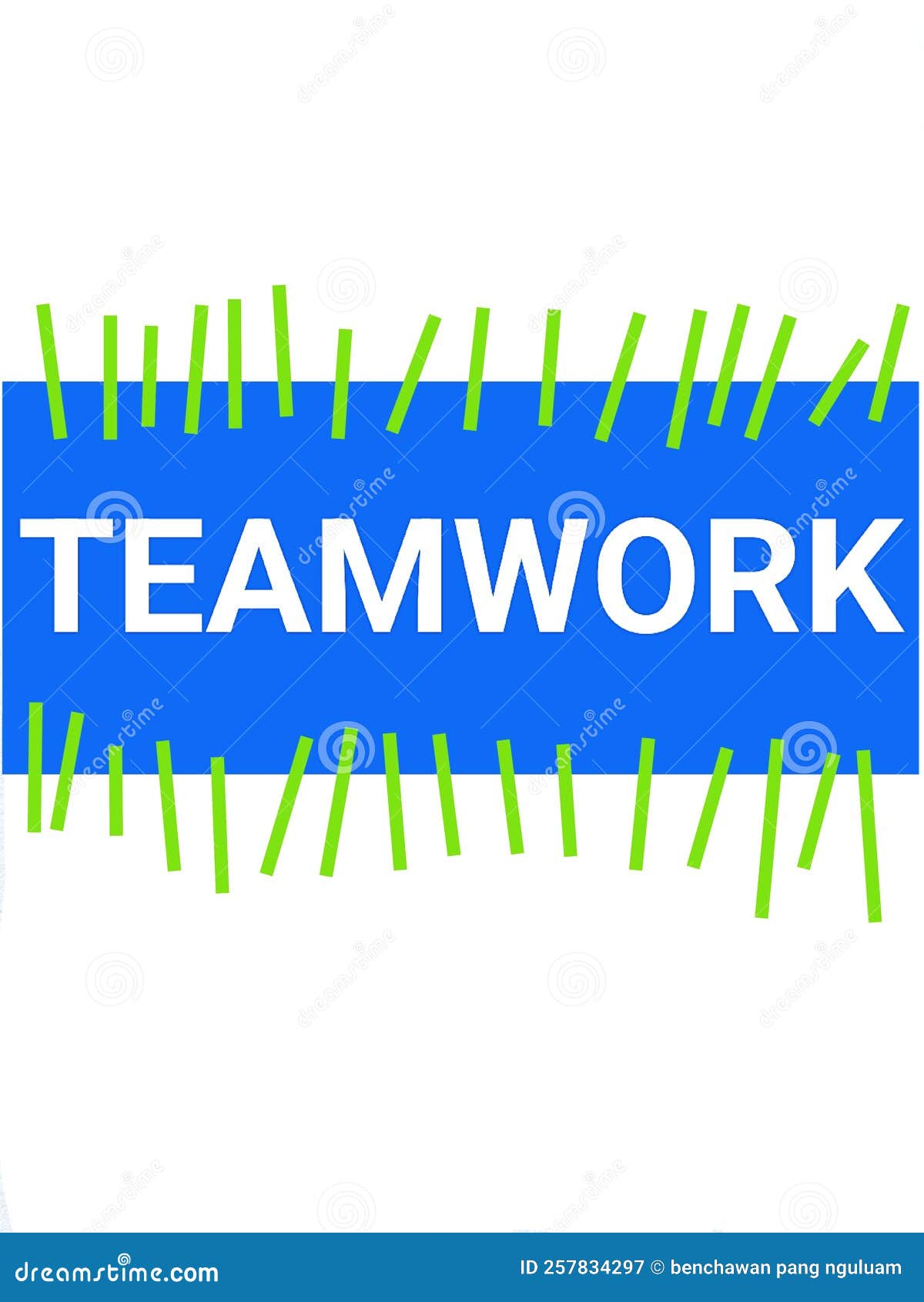 Teamwork for Business with White Background Stock Illustration ...