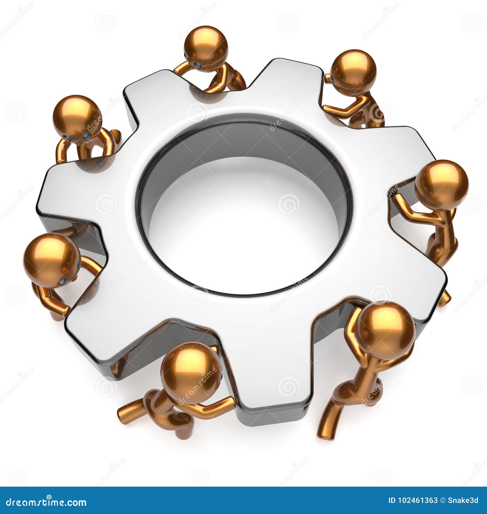 Teamwork Business Workforce Partnership Process Gear Job Stock ...