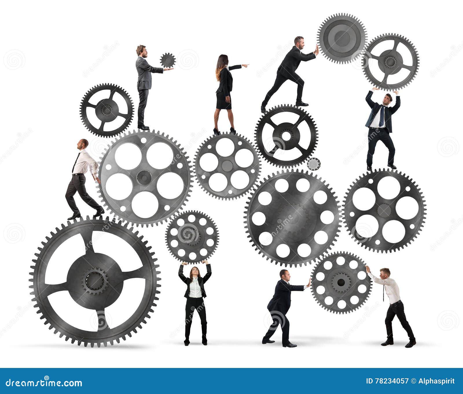 Teamwork of businesspeople stock image. Image of energy - 78234057