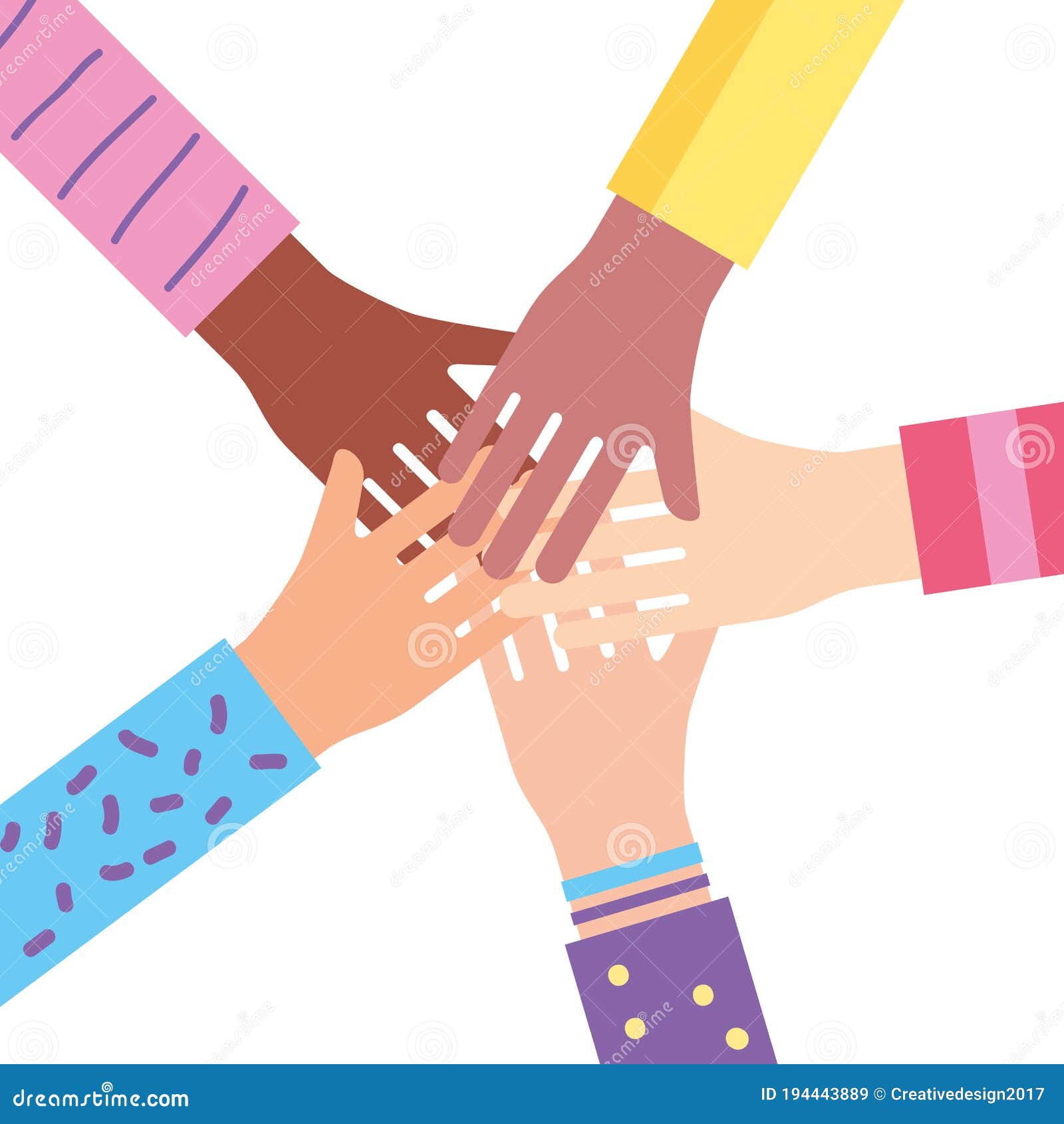 Teamwork cartoon. vector stock vector. Illustration of sign - 194443889
