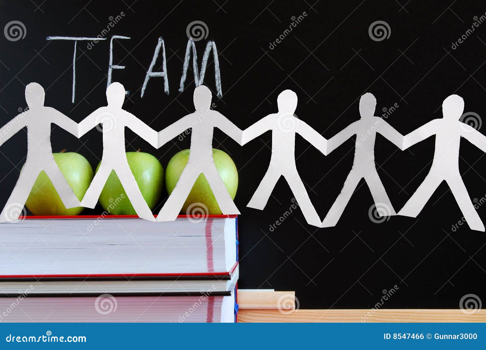 Teamwork and chalkboard stock photo. Image of message - 8547466