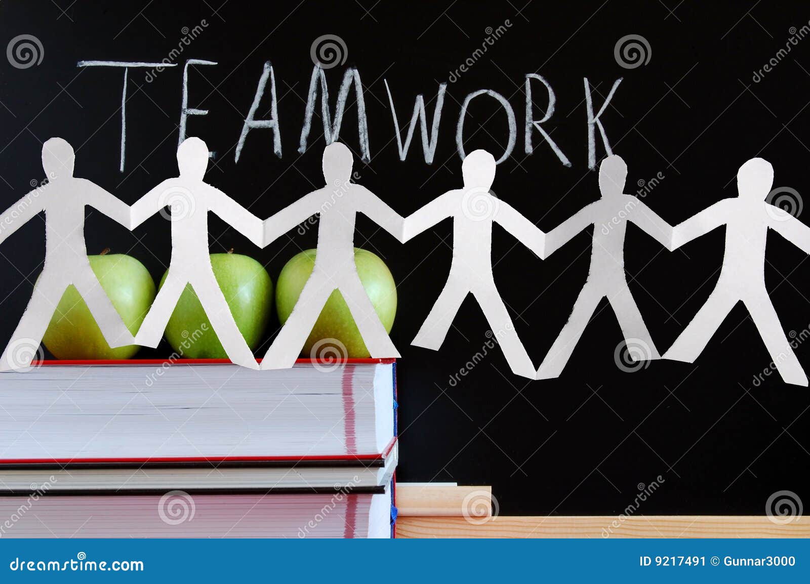 Teamwork and chalkboard stock image. Image of copyspace - 9217491