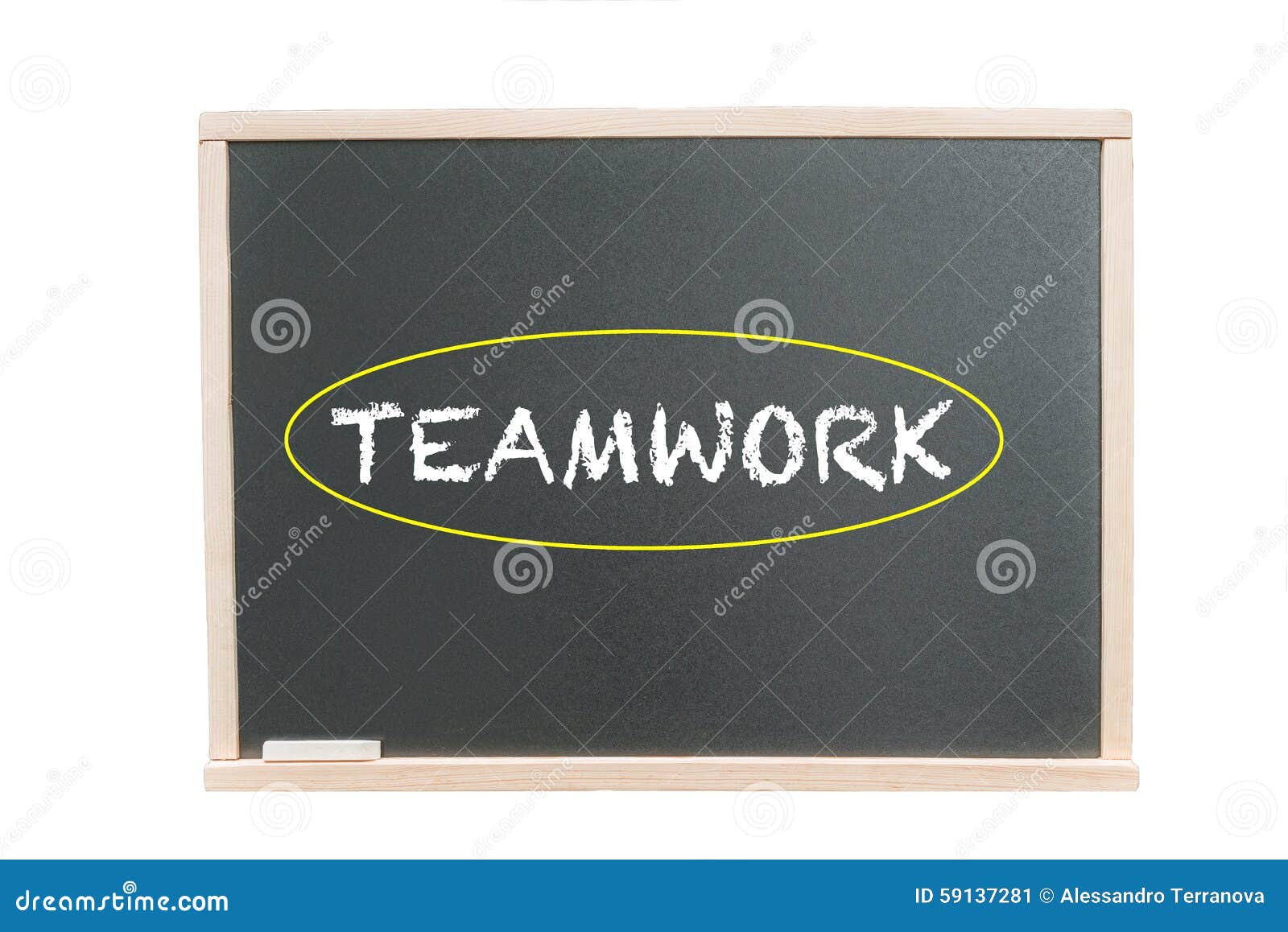 Teamwork on a chalkboard stock image. Image of business - 59137281