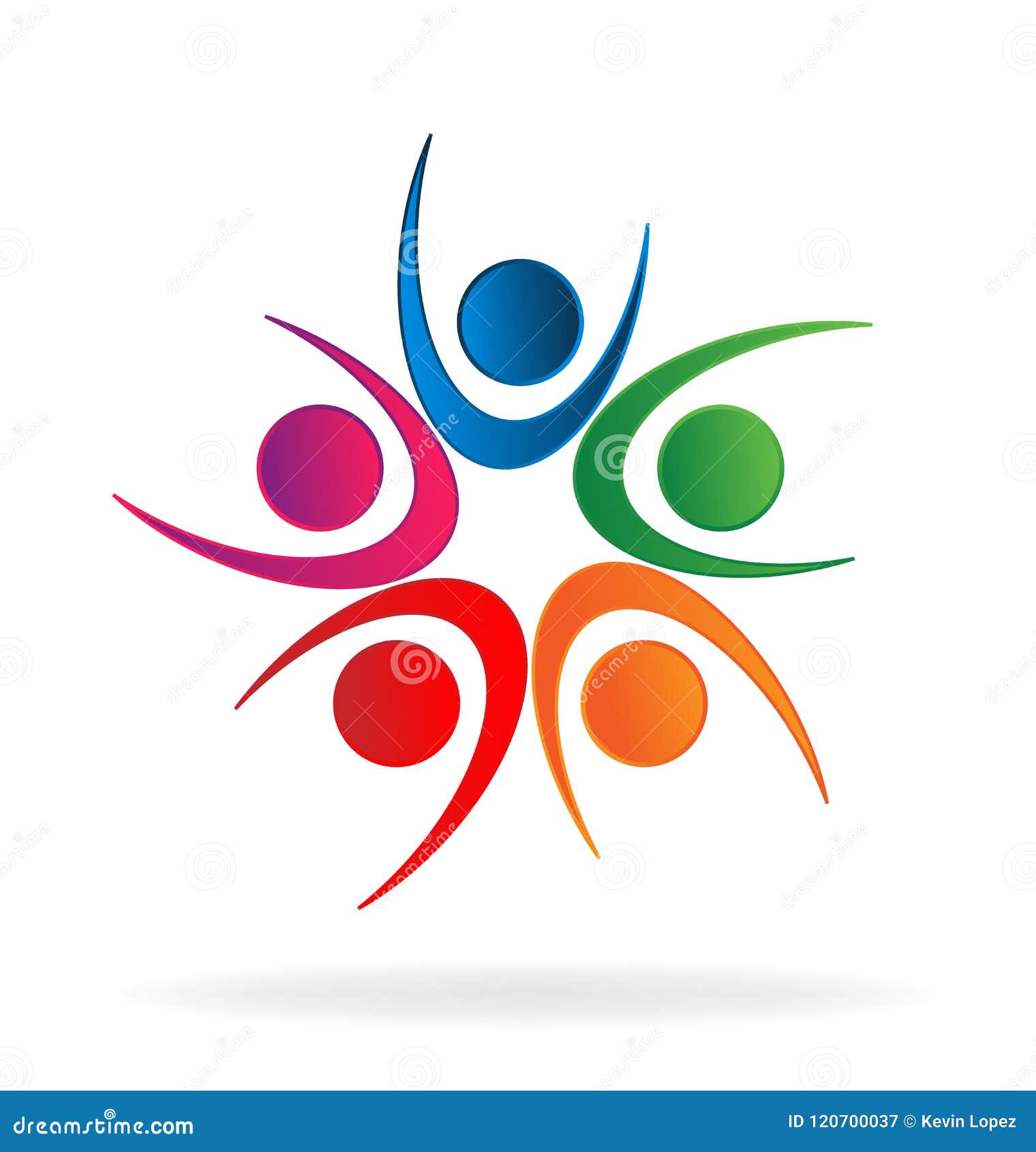 Teamwork Circle Planning Group Vector Icon Stock Vector - Illustration ...