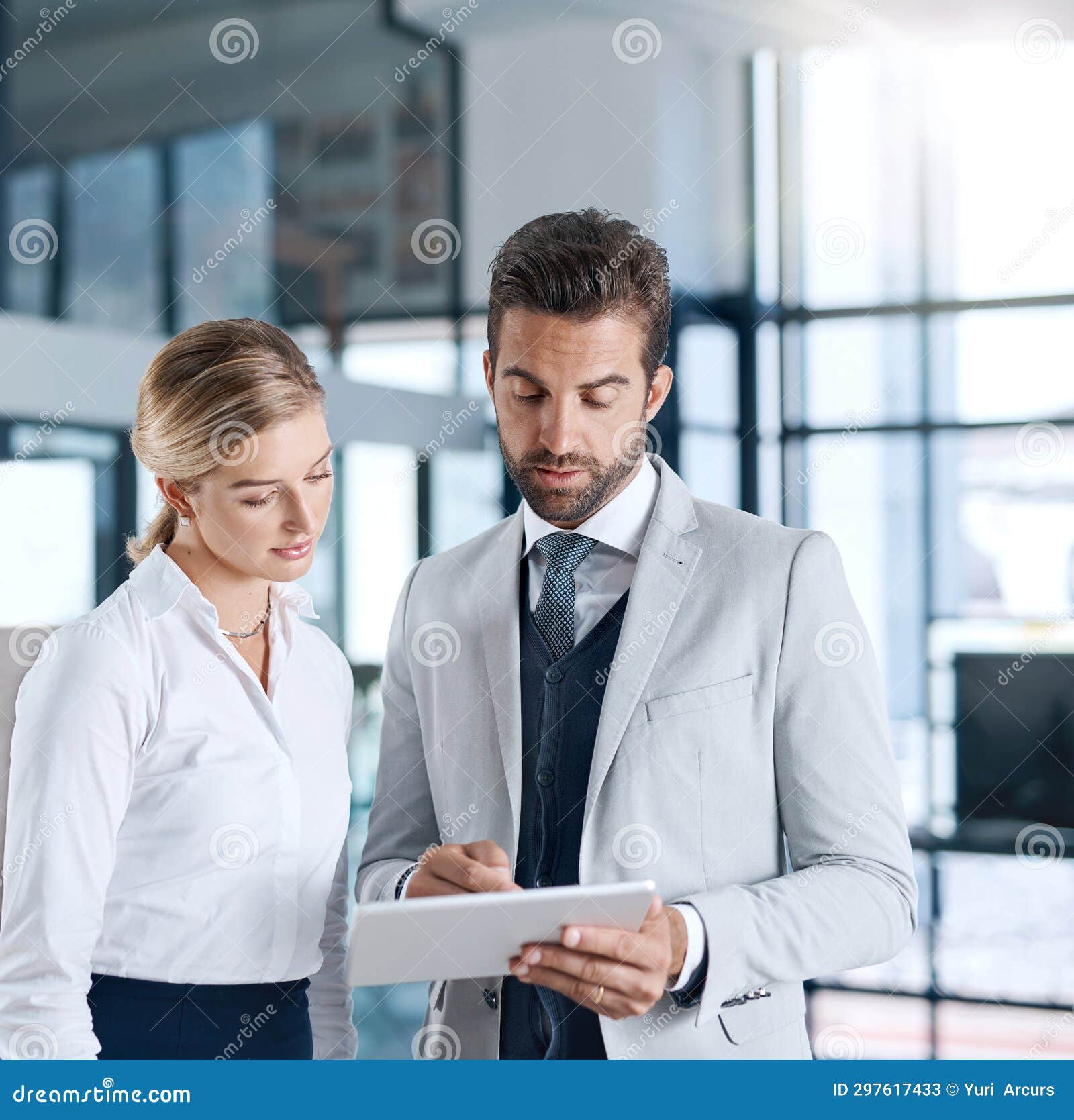 Teamwork, Coaching or Business People with Tablet Planning or Meeting ...