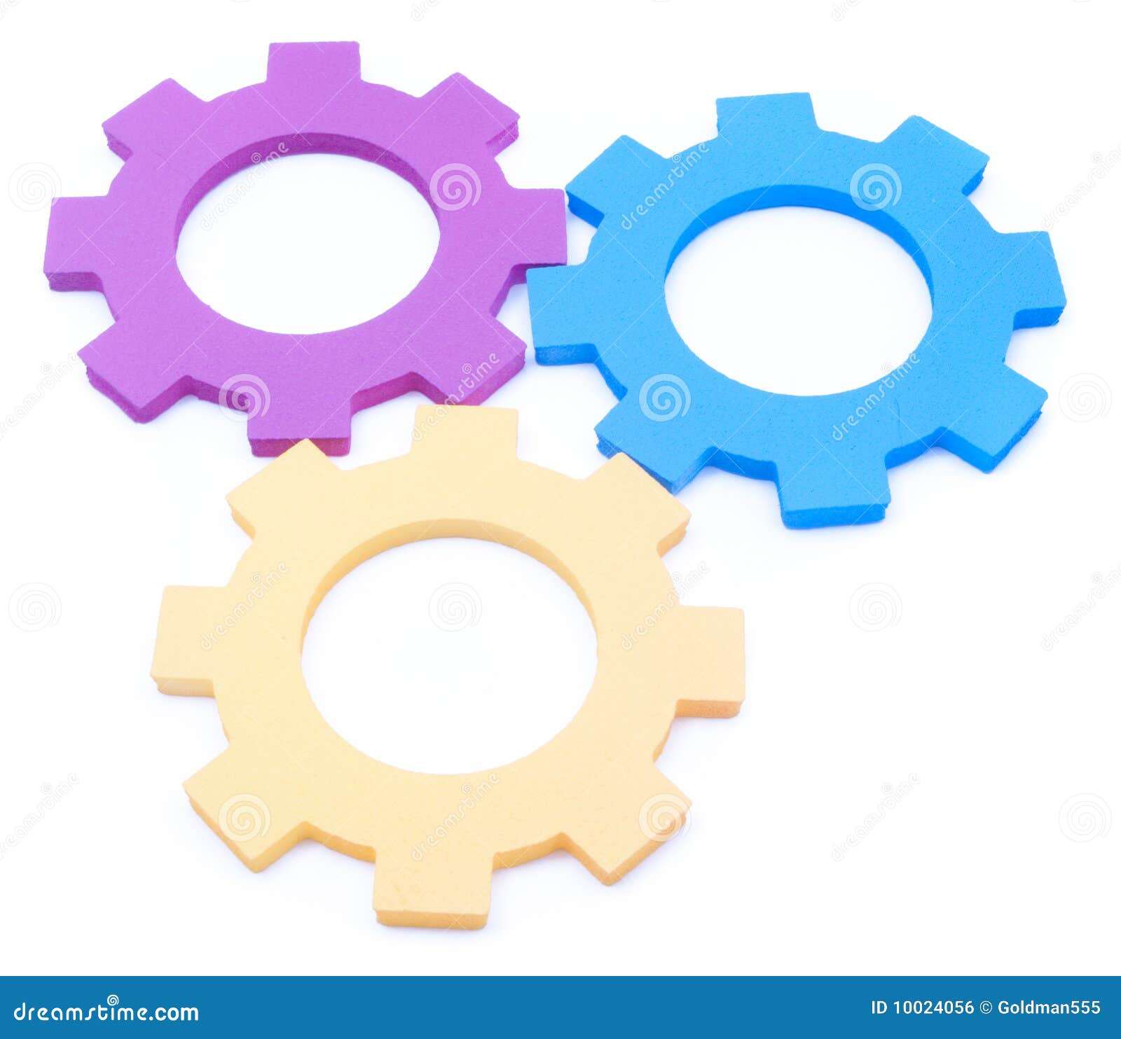 Teamwork cogs stock illustration. Illustration of roll - 10024056