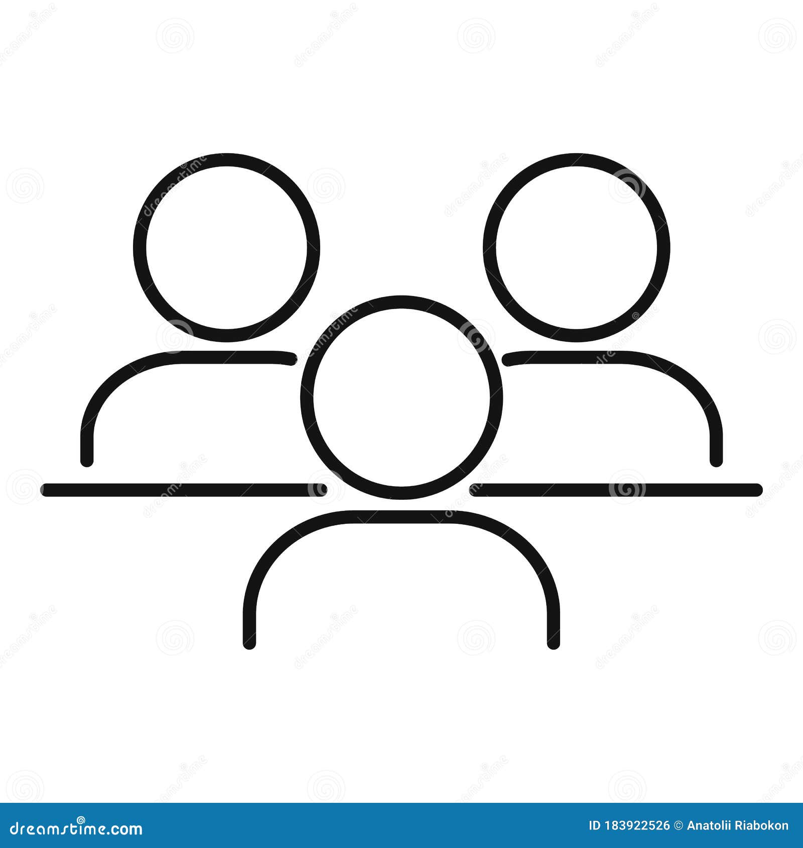Teamwork Collaboration Icon, Outline Style Stock Vector - Illustration ...