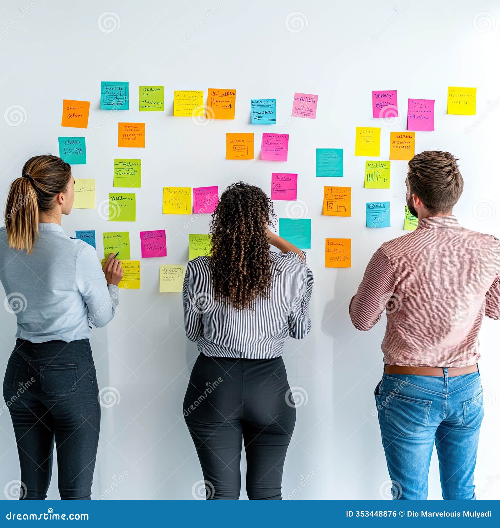 Teamwork, Collaboration, Sticky Notes, Brainstorming, Planning, Project ...