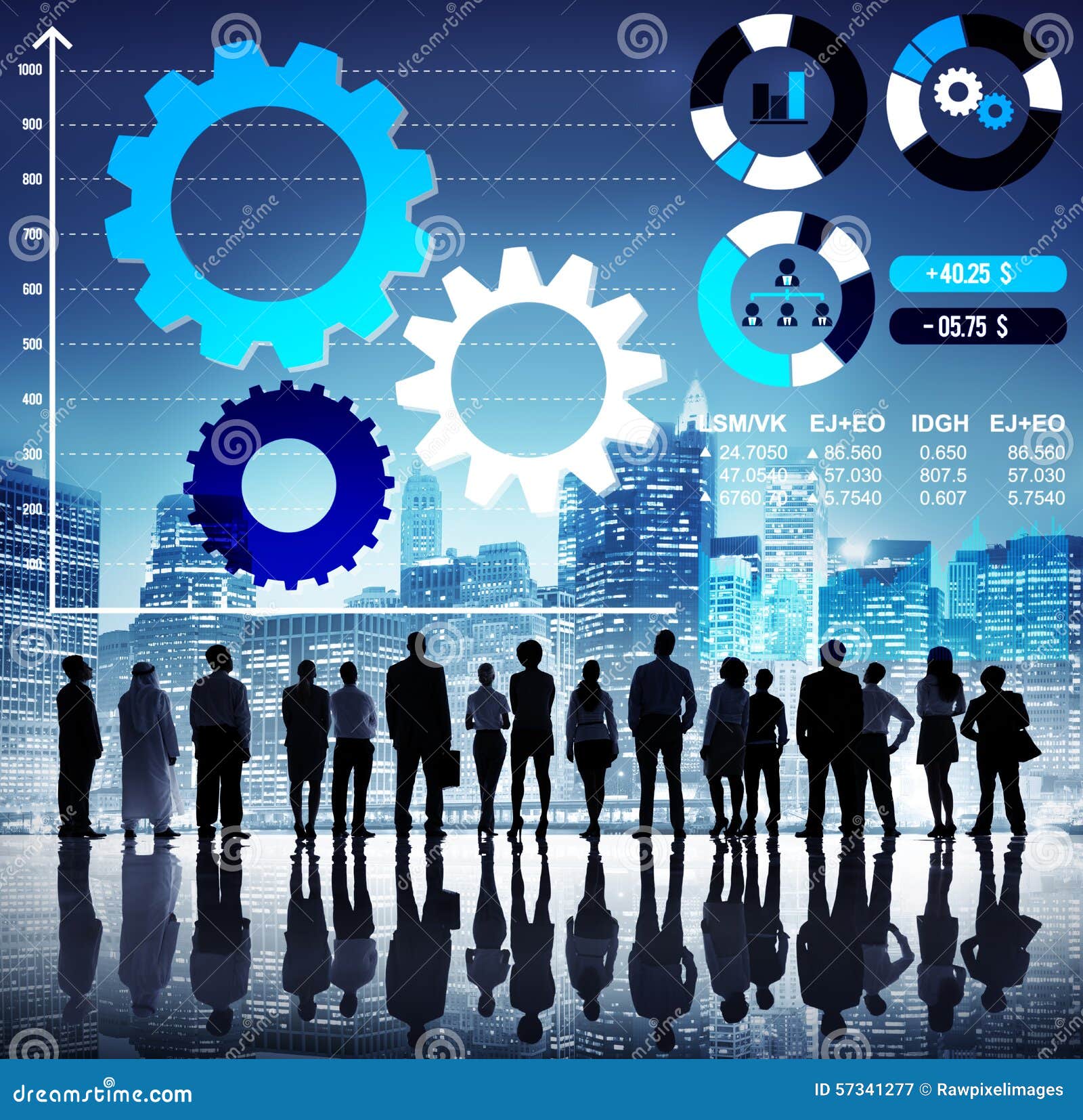 Teamwork Collaboration Strategy Business Marketing Concept Stock Image ...