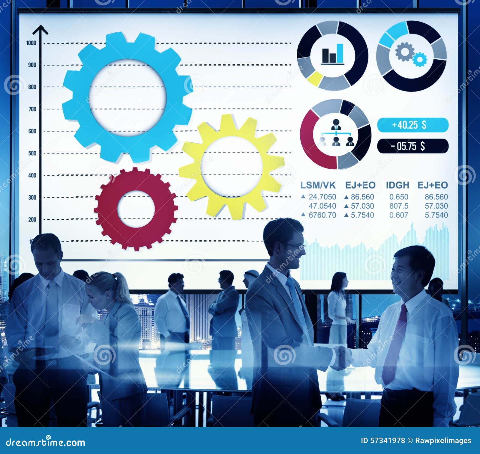 Teamwork Collaboration Strategy Business Marketing Concept Stock Photo ...