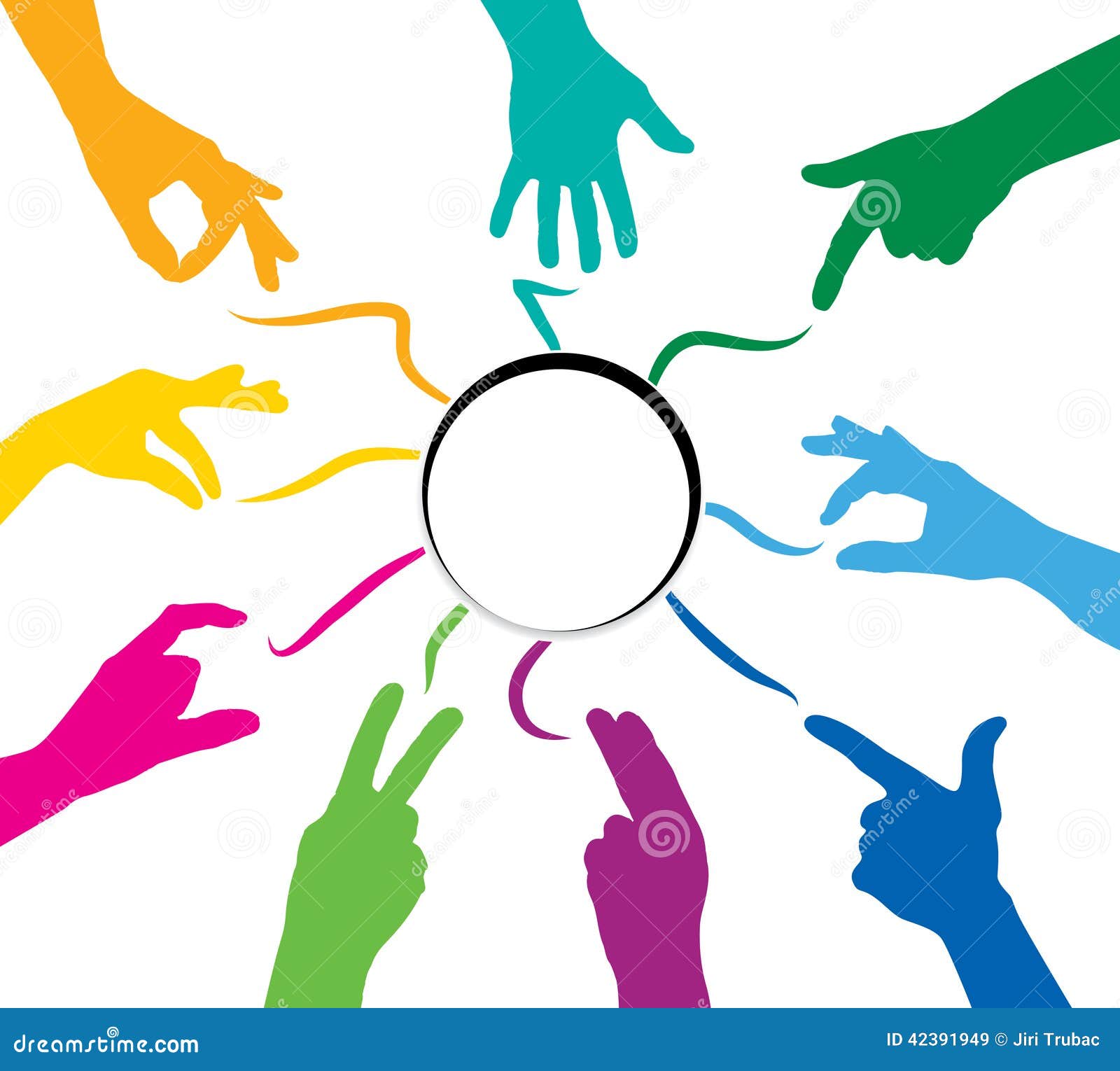 Teamwork Colored Cartoon Vector Illustration | CartoonDealer.com #13513612