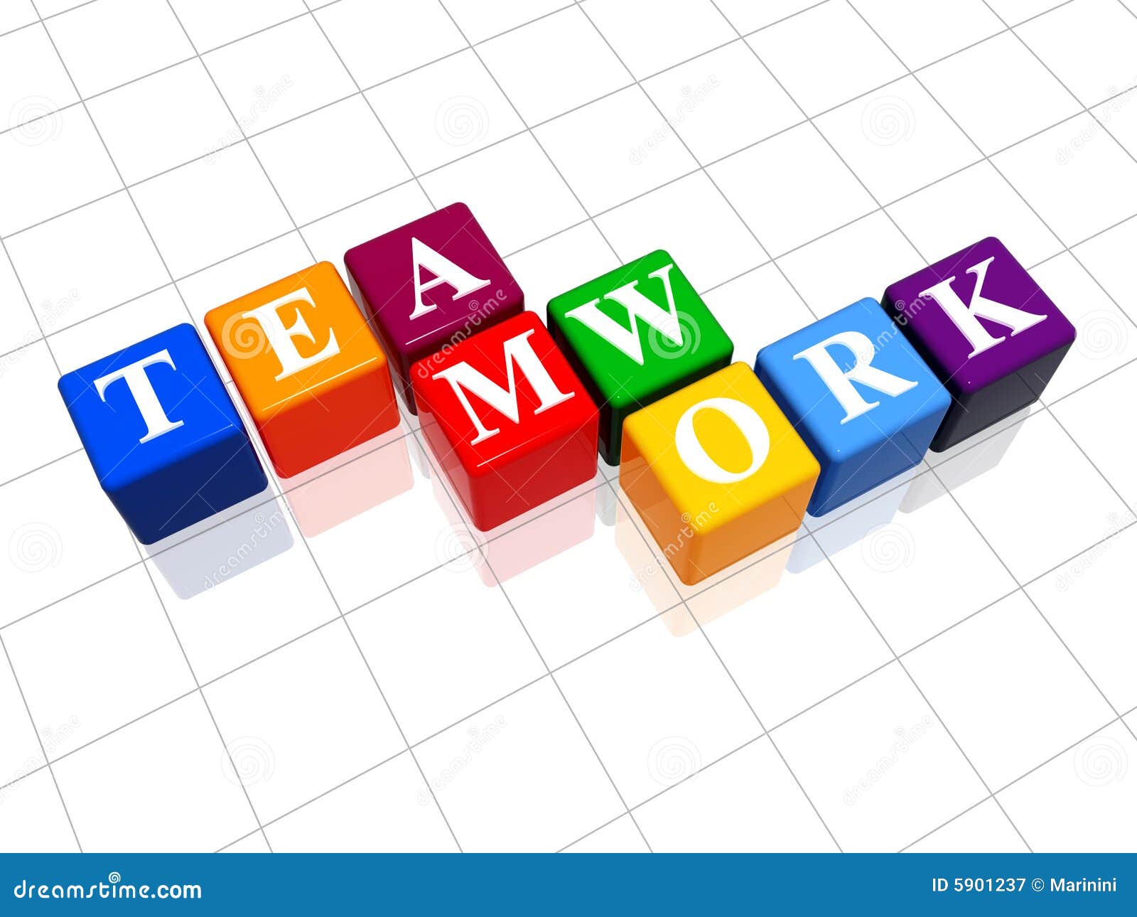 Teamwork In Colour Royalty-Free Stock Photography | CartoonDealer.com ...