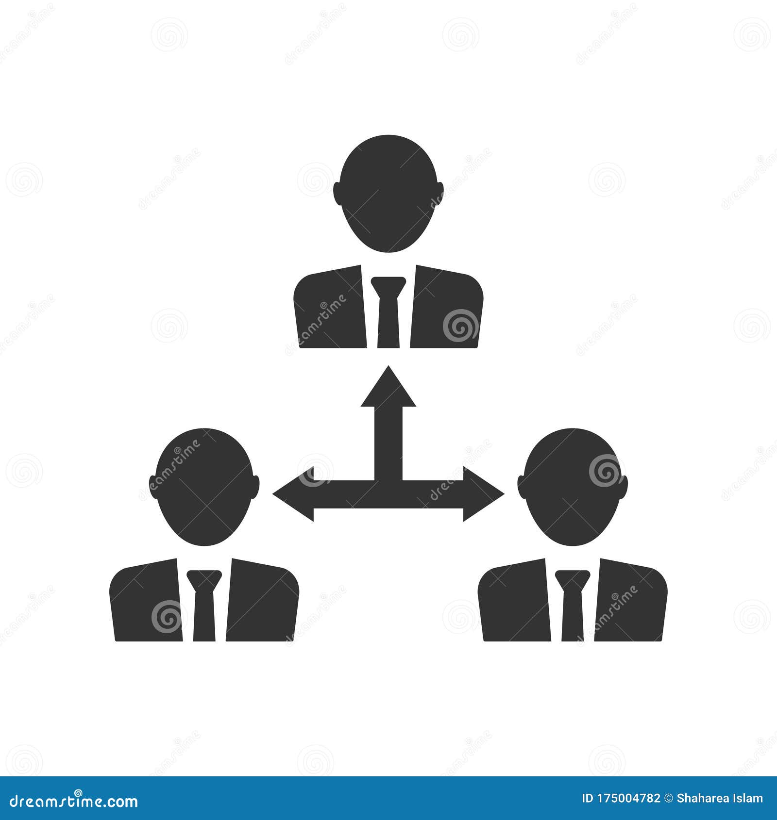 Teamwork Communication Icon Stock Vector - Illustration of team, sign ...