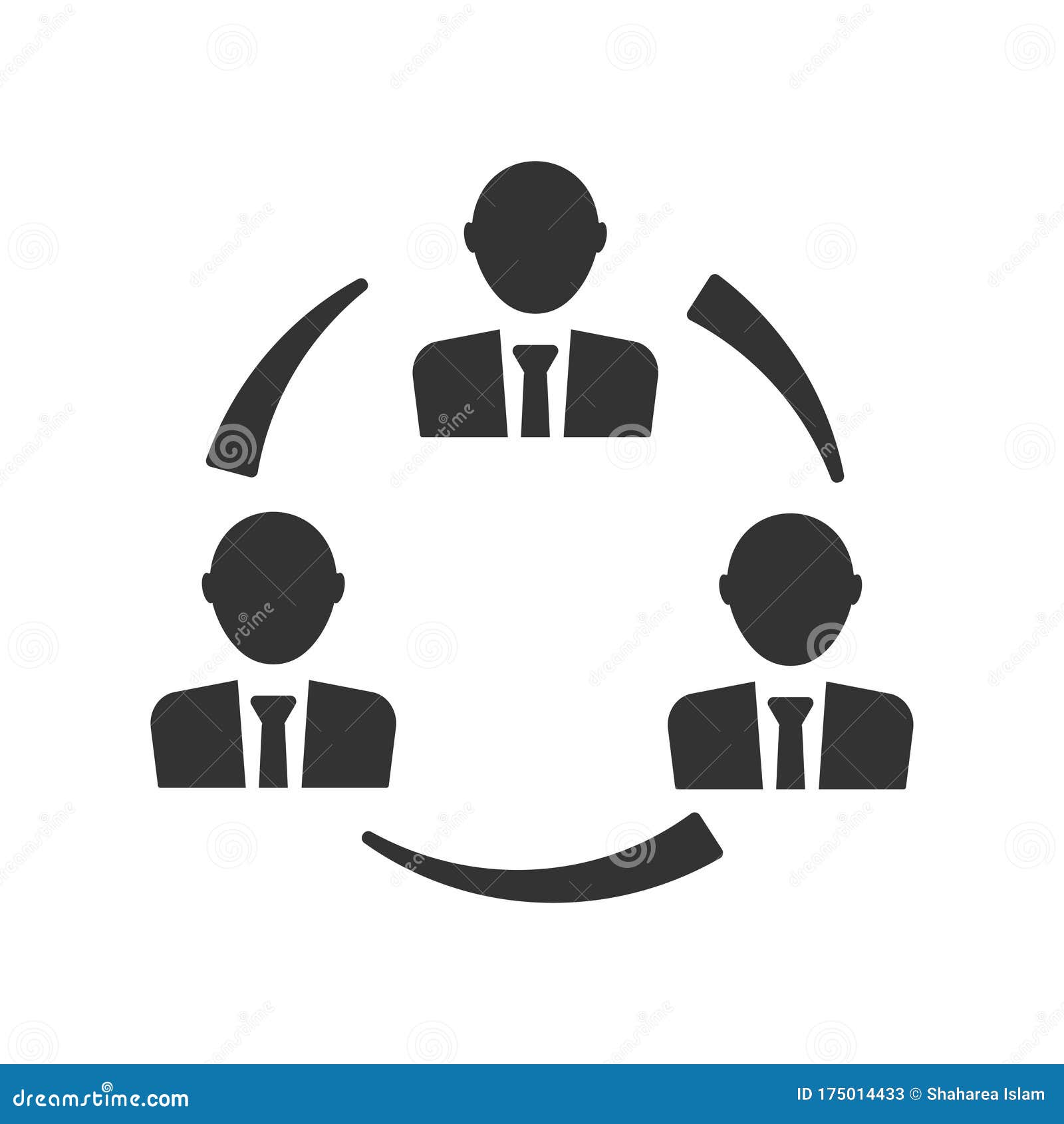 Teamwork Communication Icon Stock Vector - Illustration of graphic ...