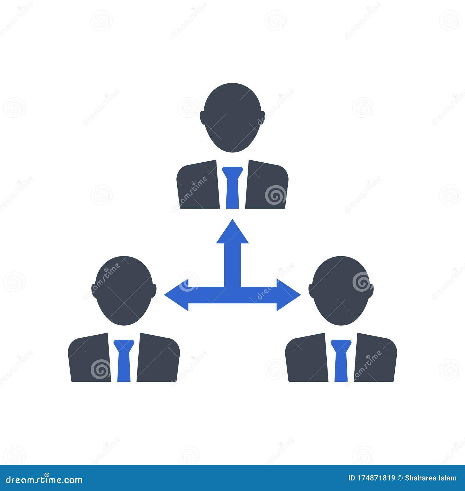 Teamwork Communication Icon Stock Vector - Illustration of sign ...