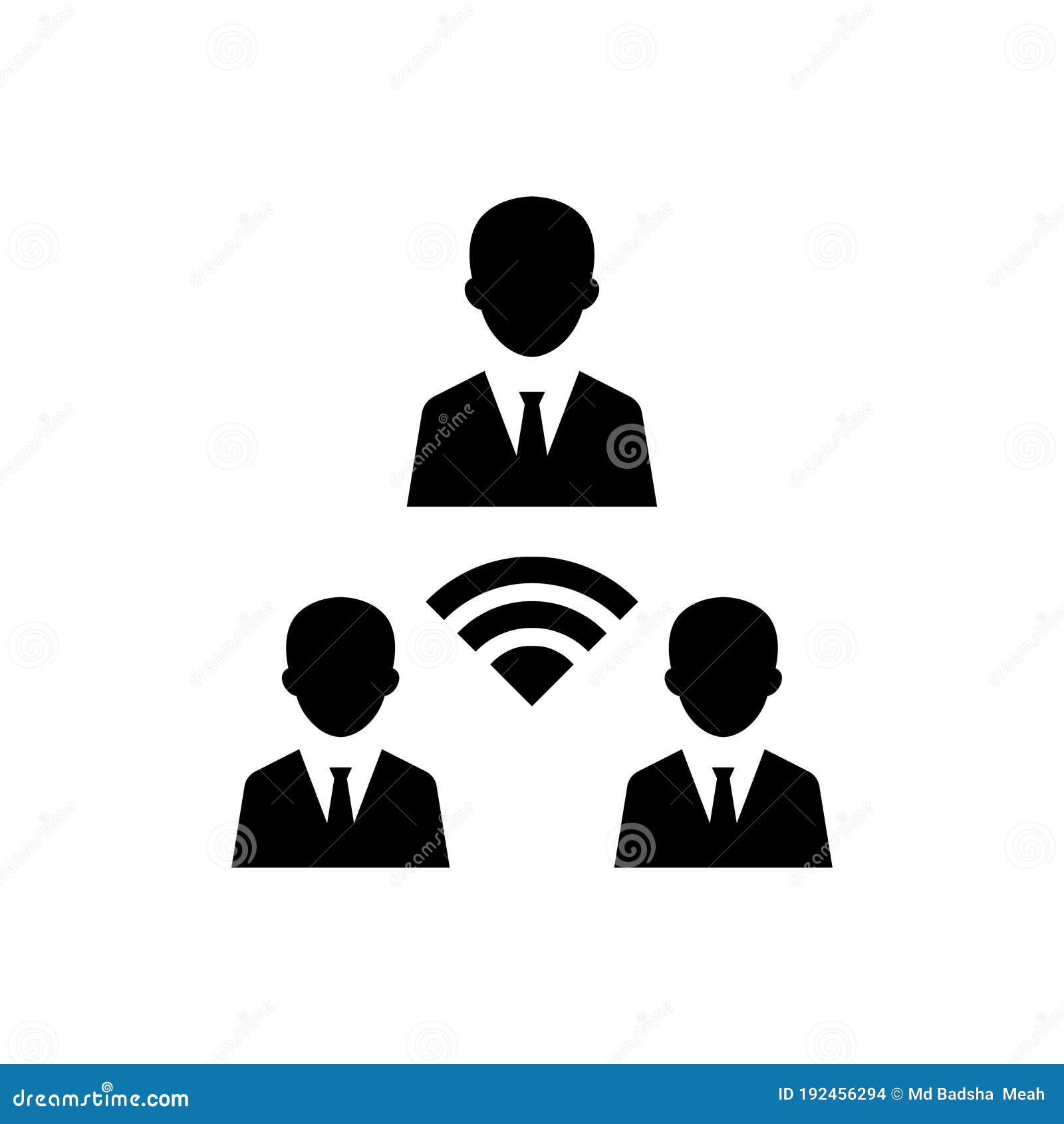 Teamwork Communication Icon Stock Vector - Illustration of teamwork ...