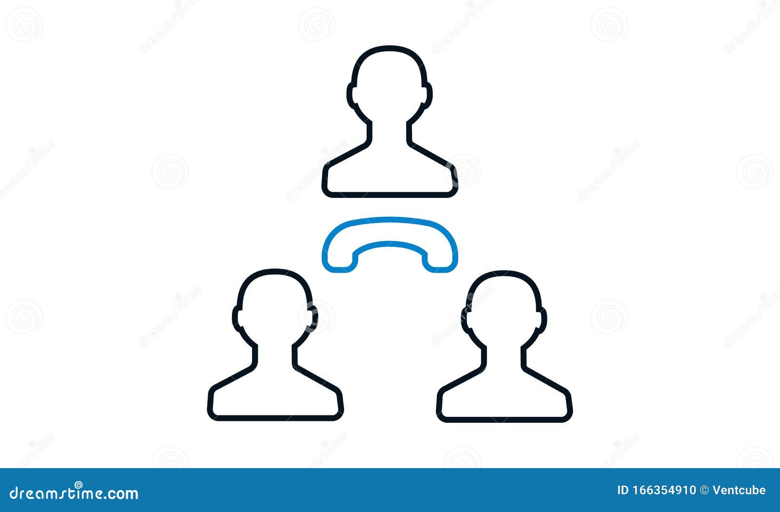 Teamwork Communication Icon Vector Image Stock Vector - Illustration of ...