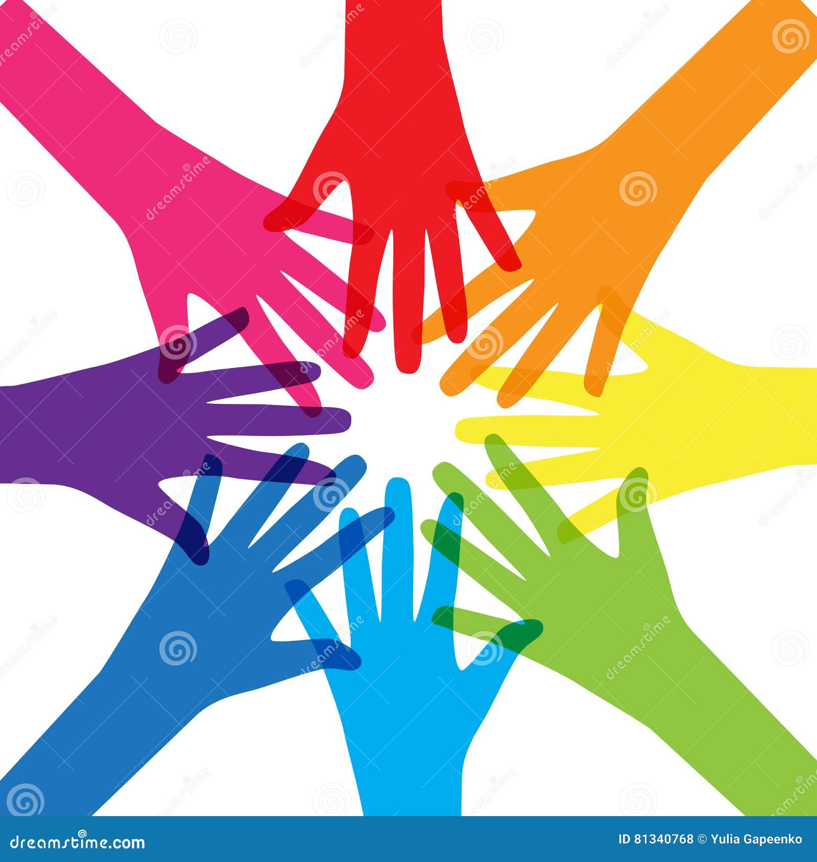 Teamwork, Community, Social Design Flat Concept. Stock Vector ...