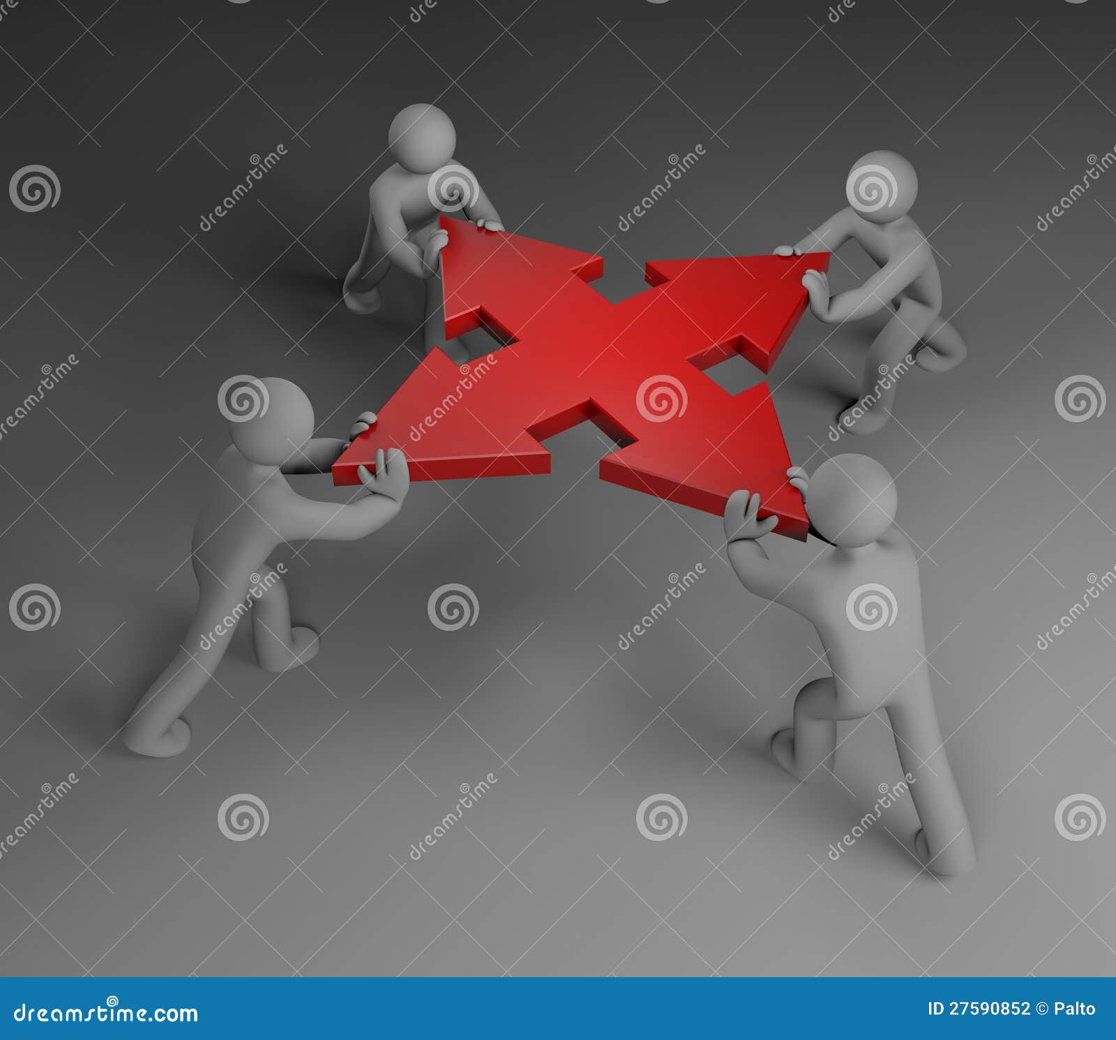 Teamwork or competition stock illustration. Illustration of contest ...