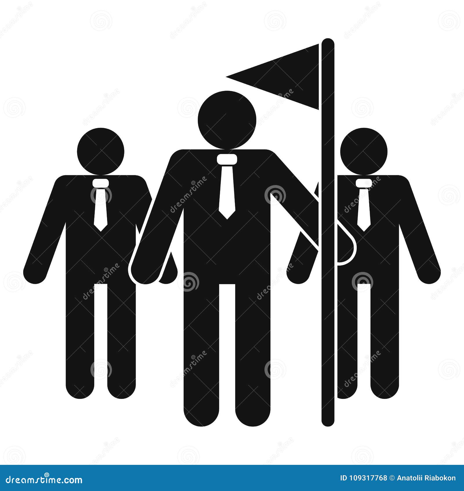 Teamwork Competition Icon, Simple Style Stock Vector - Illustration of ...