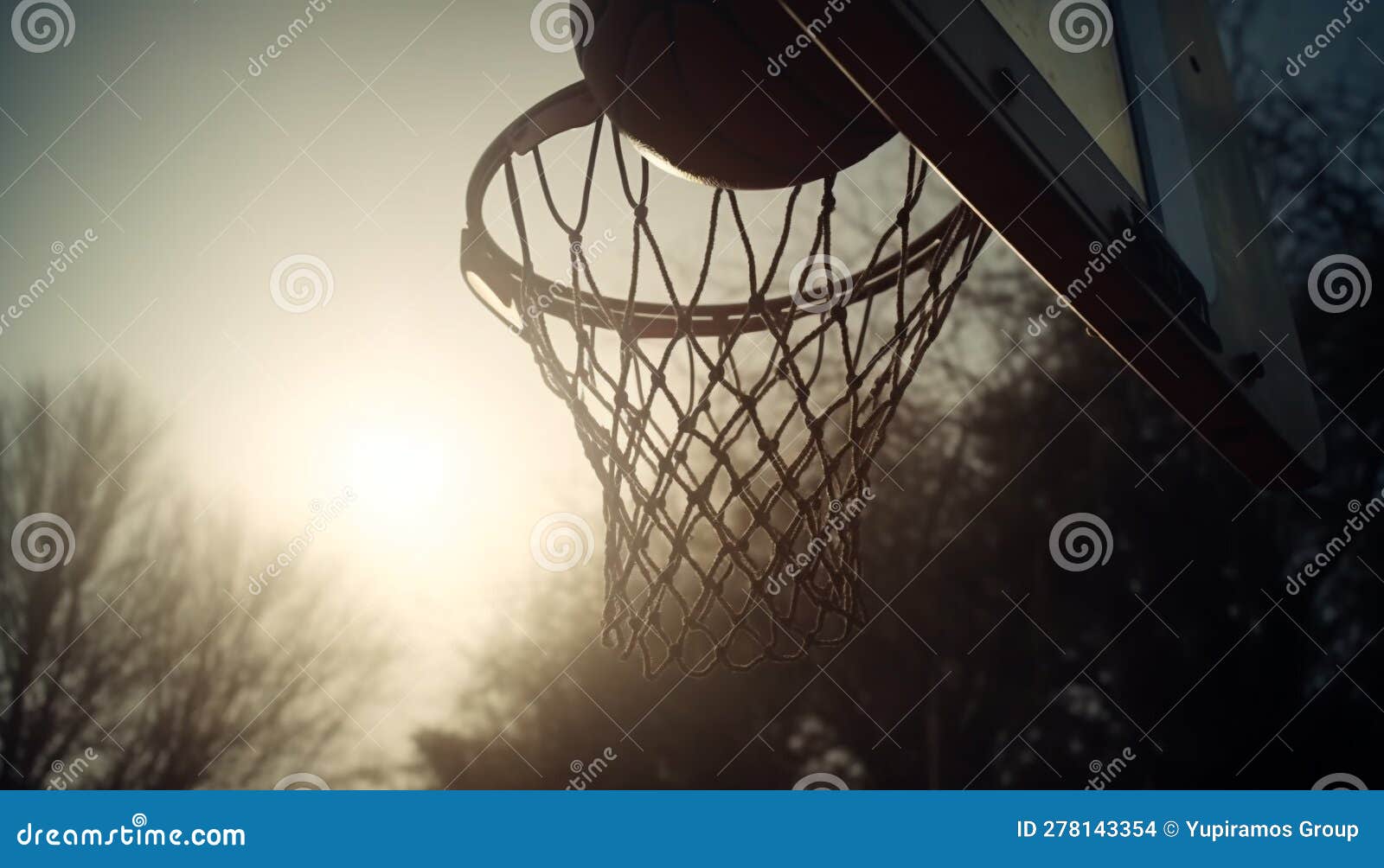 Teamwork and Competition Under the Sunset Sky Generated by AI Stock ...