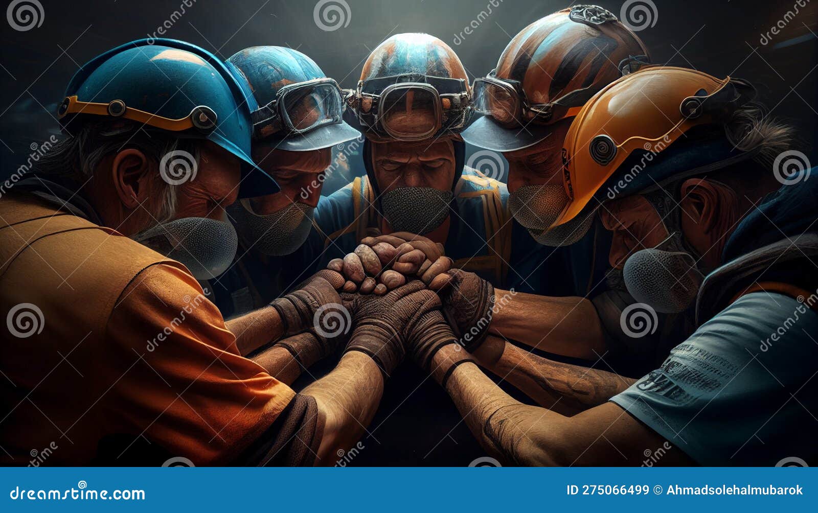 Teamwork Concept Background of Employee Created with AI Tools Stock ...