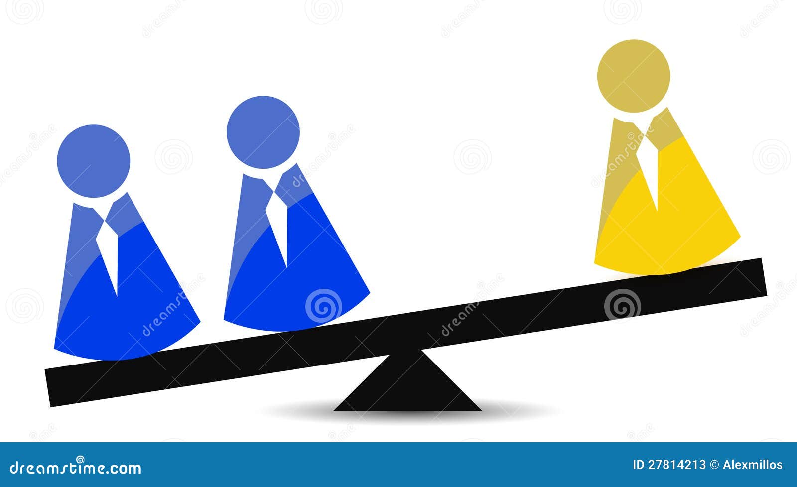 Teamwork concept balance stock illustration. Illustration of concept ...