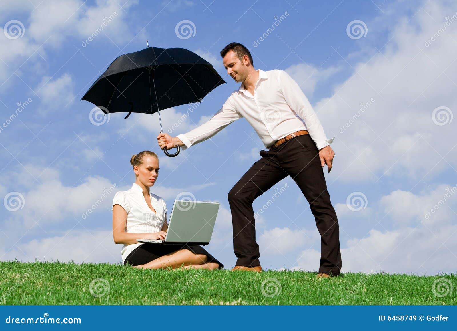 Teamwork Concept, Business Insurance Stock Image - Image of businessman ...