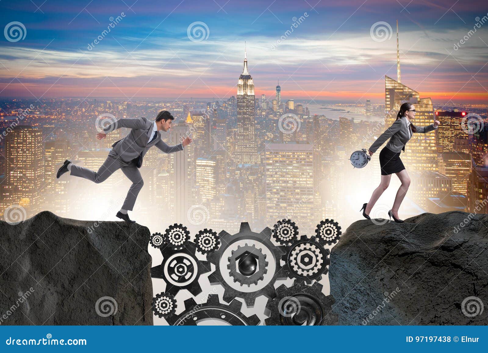 The Teamwork Concept with Business People Stock Photo - Image of male ...