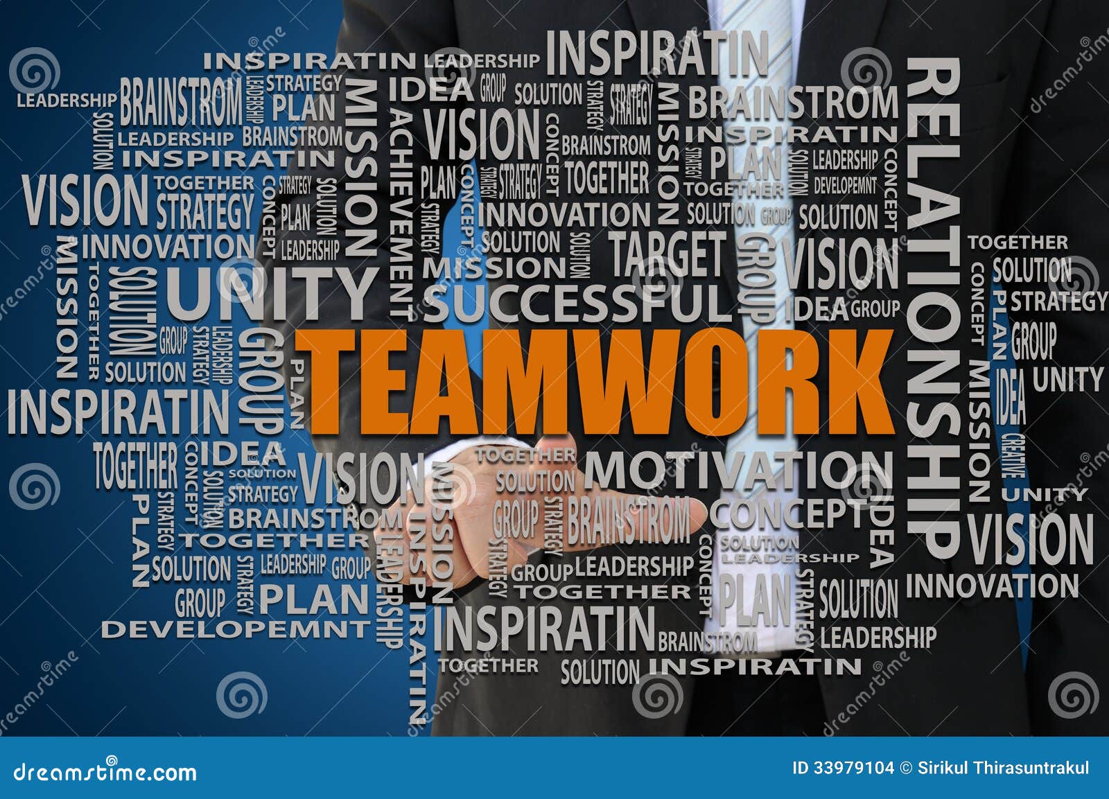 Teamwork Concept stock illustration. Illustration of executive - 33979104