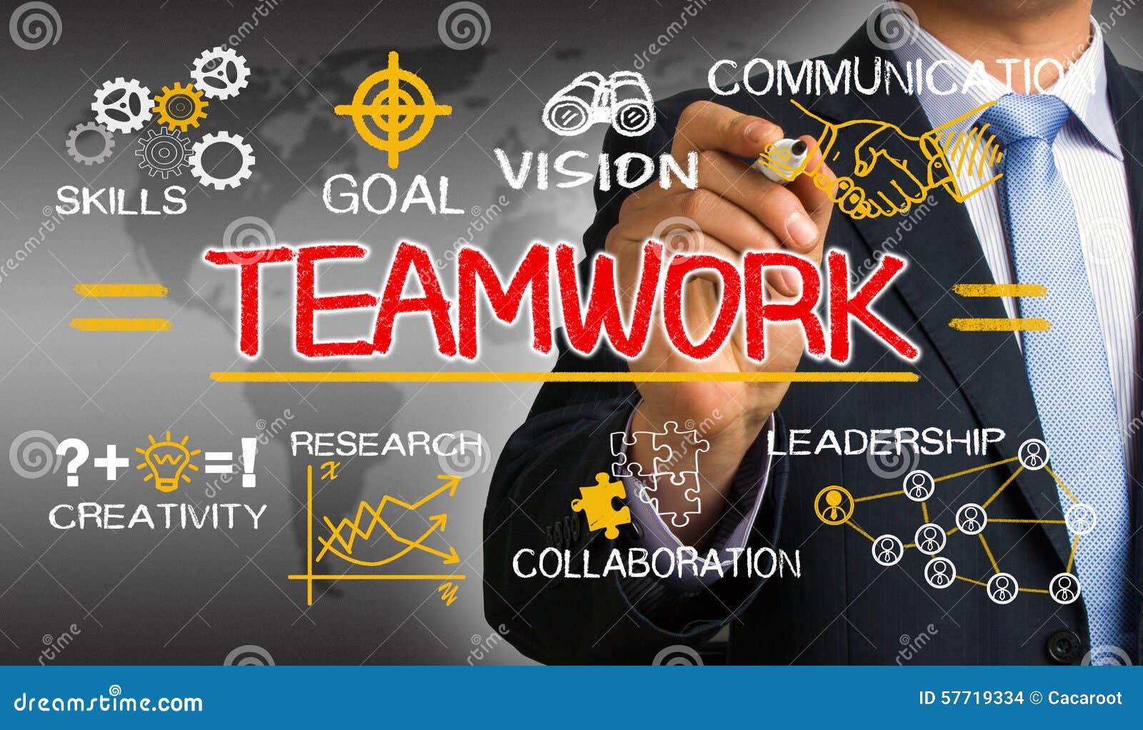 Teamwork concept stock photo. Image of collaboration - 57719334