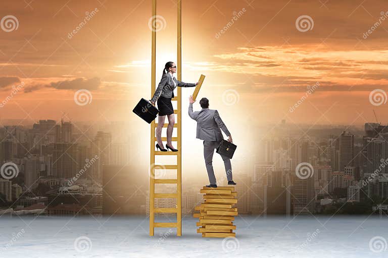 Teamwork Concept with Colleagues Helping Each Other Stock Photo - Image ...