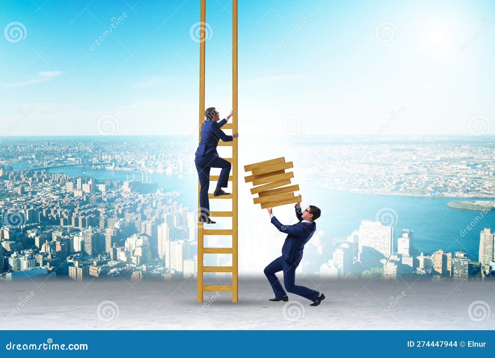 Teamwork Concept with Colleagues Helping Each Other Stock Photo - Image ...