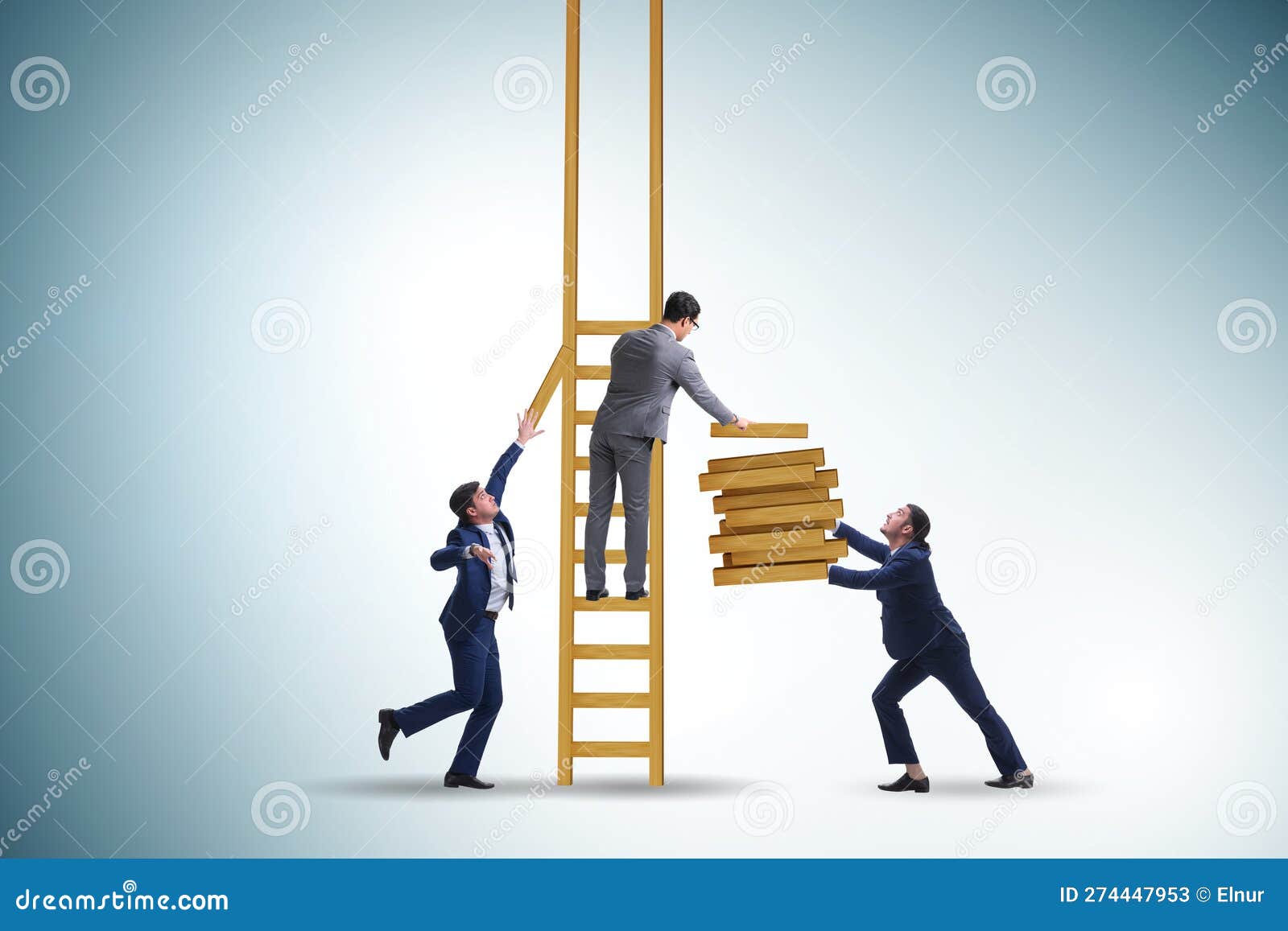 Teamwork Concept with Colleagues Helping Each Other Stock Image - Image ...