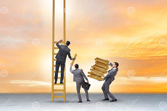 Teamwork Concept with Colleagues Helping Each Other Stock Photo - Image ...