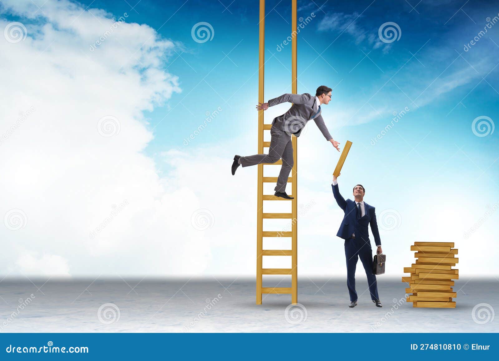 Teamwork Concept with Colleagues Helping Each Other Stock Photo - Image ...