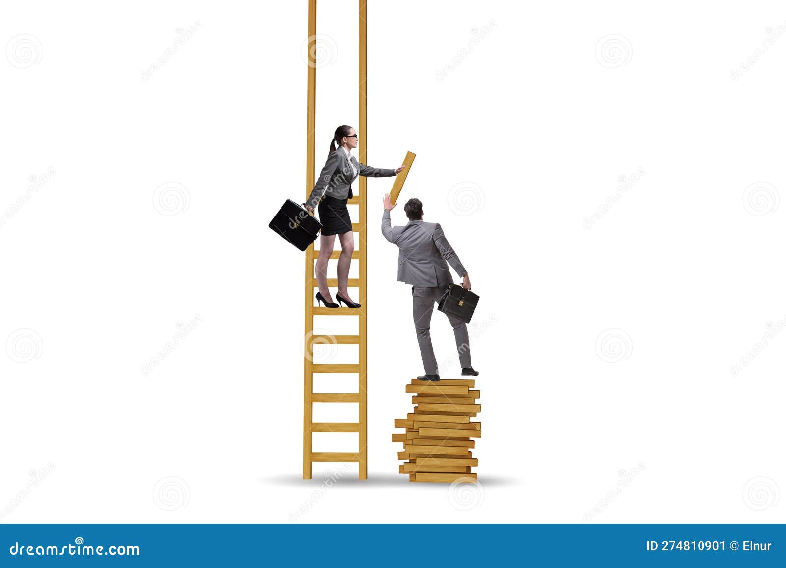 Teamwork Concept with Colleagues Helping Each Other Stock Image - Image ...